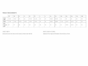 ST350 Size Chart - Moneyball Sportswear