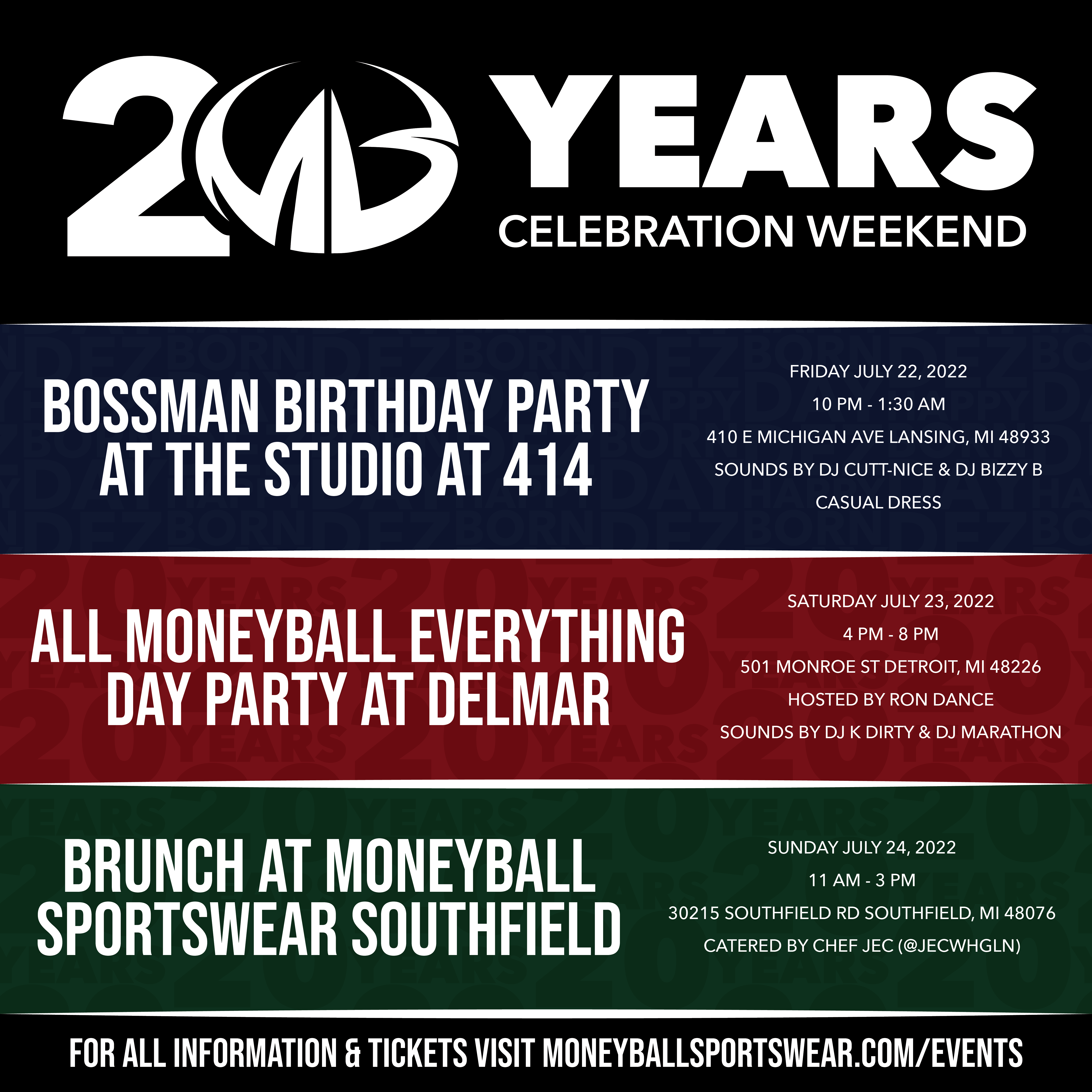 Upcoming Events – Moneyball Sportswear