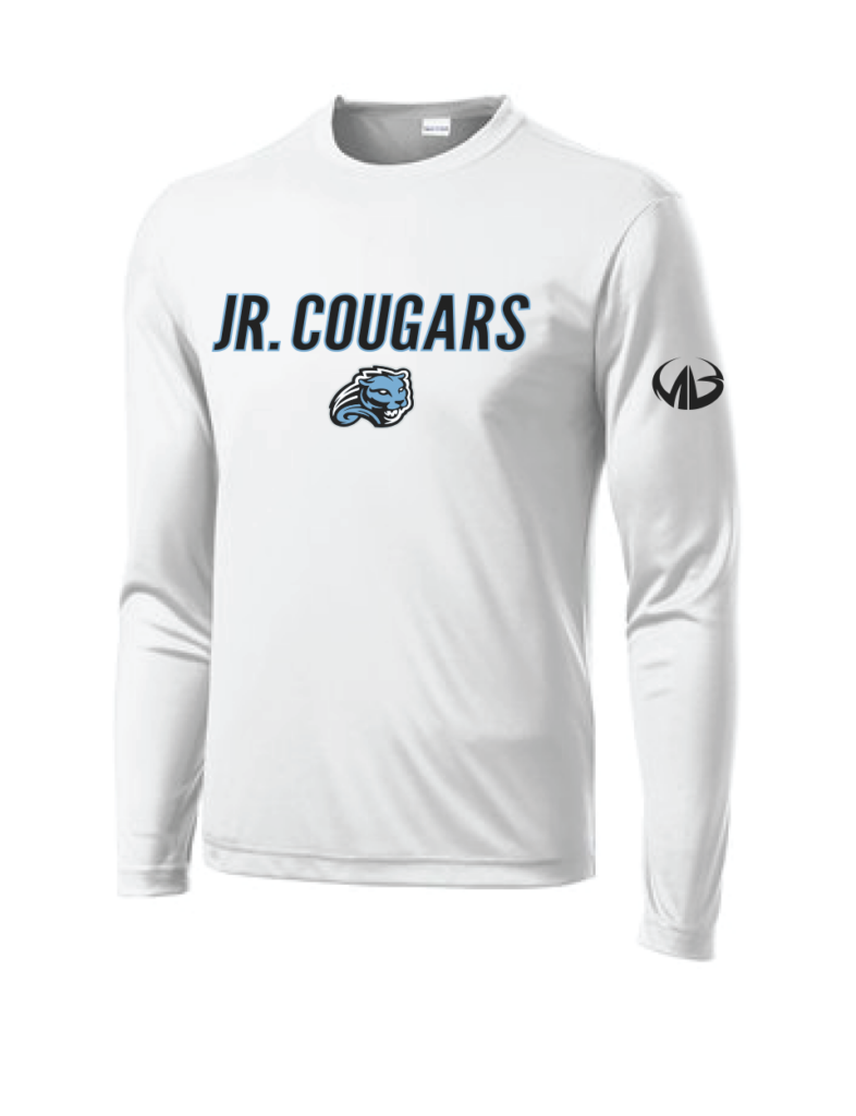 JR. Cougars - Long Sleeve Performance Shirt - Moneyball Sportswear