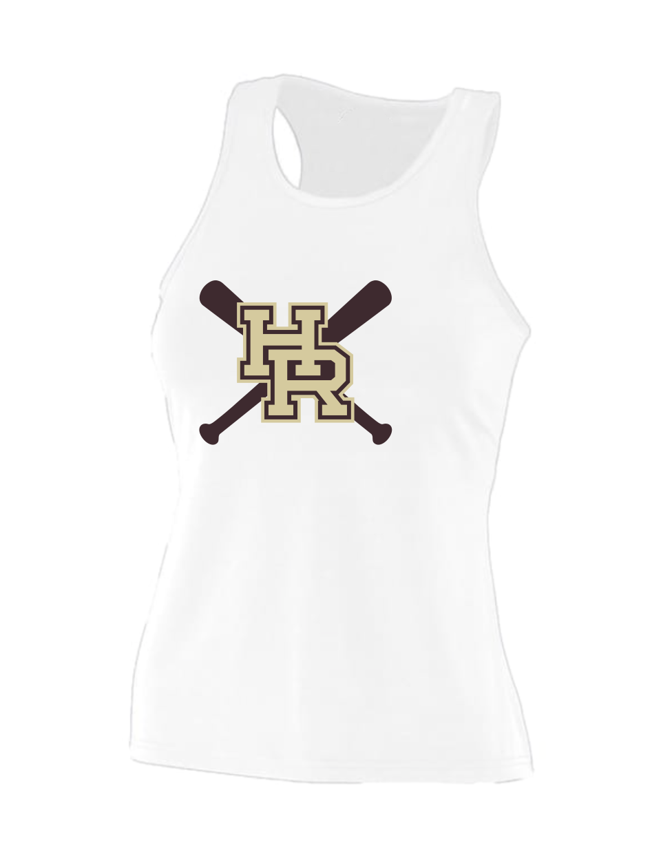 Holt Jr Rams Baseball – Women's Raceerback Tank - Moneyball Sportswear