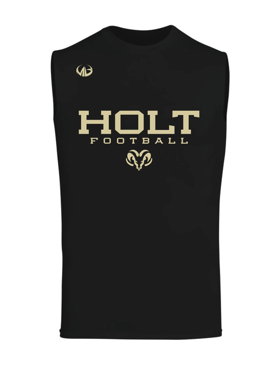Holt Football 7v7 - Sleeveless Compression Shirt - Moneyball Sportswear